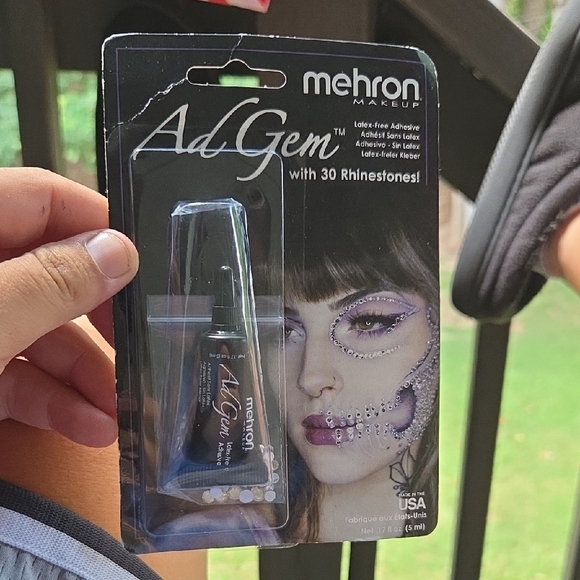 mehron | Makeup | Adgem With Rhinestones Black | Poshmark